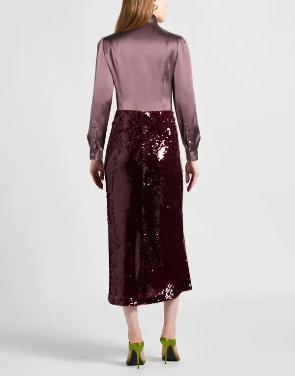 Dolce & Gabbana Satin Bow Collar Blouse