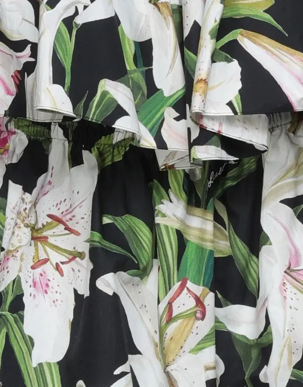 Dolce & Gabbana Sleeveless Peplum Top With Floral Print