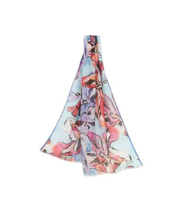 Etro Floral Linen Scarf - Multicolor