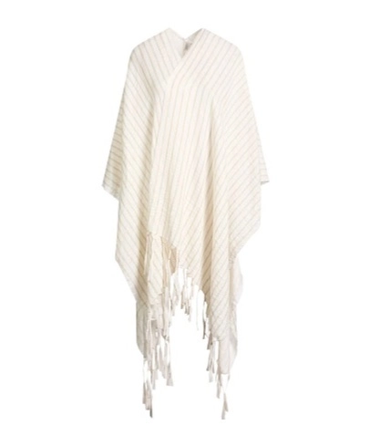 Brunello Cucinelli Striped Shawl With Tassels