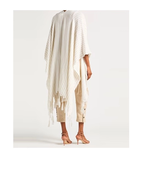 Brunello Cucinelli Striped Shawl With Tassels