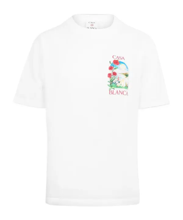 Casablanca Casa Days Print Oversized T-shirt - White