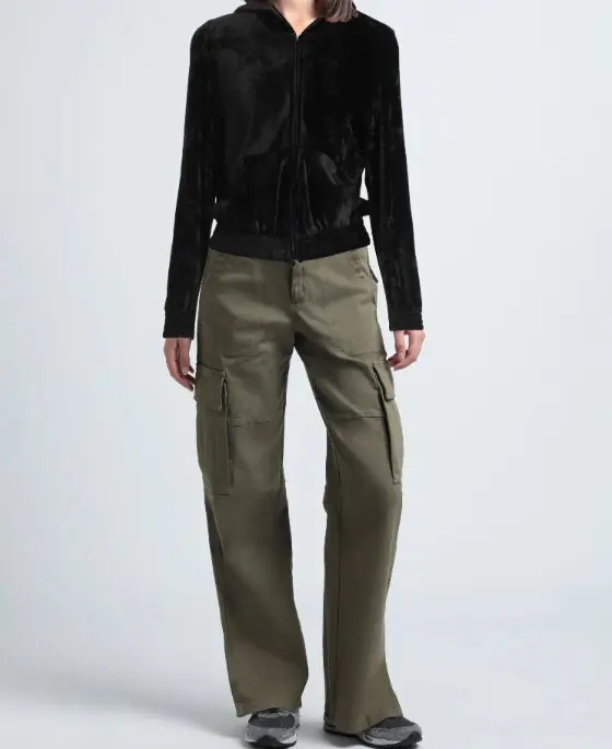 Balenciaga Hooded Zip-up Sweatshirt With Chenille Appliqués And Crystals