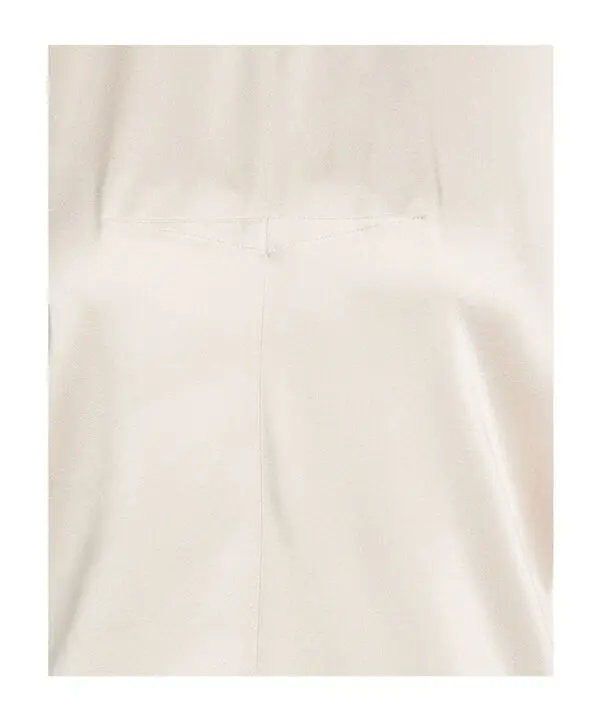Isabel Marant Étoile Solid Color Satin Short Sleeve Top