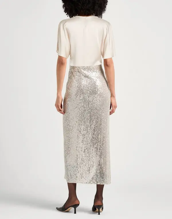 Isabel Marant Étoile Solid Color Satin Short Sleeve Top