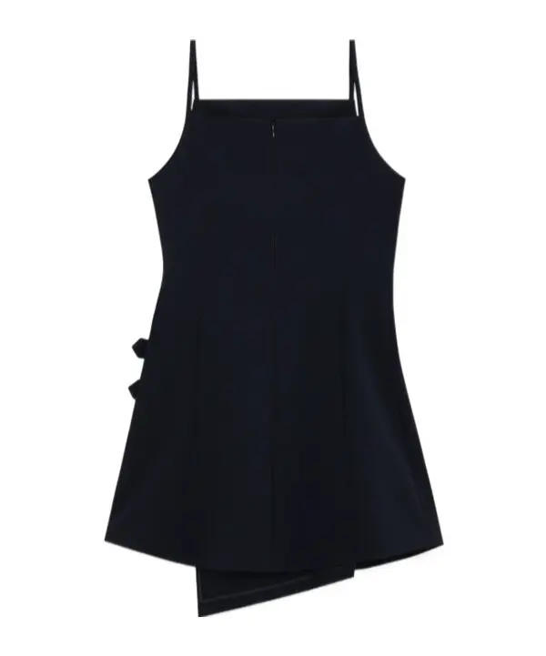 We11Done Paneled Logo Plaque Dress