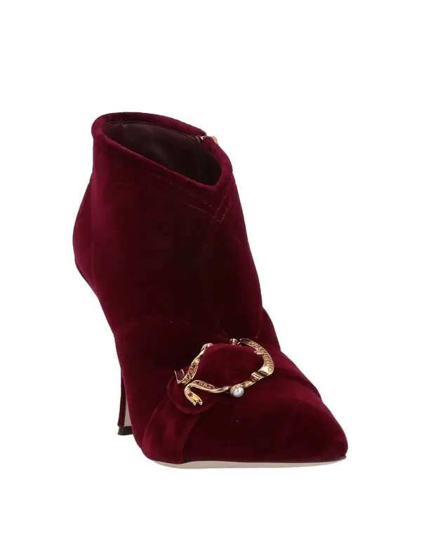 Dolce & Gabbana Velvet Ankle Boots