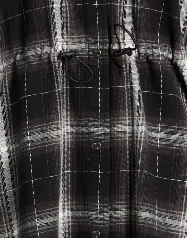 DIESEL® Plaid Flannel Shirt Dress
