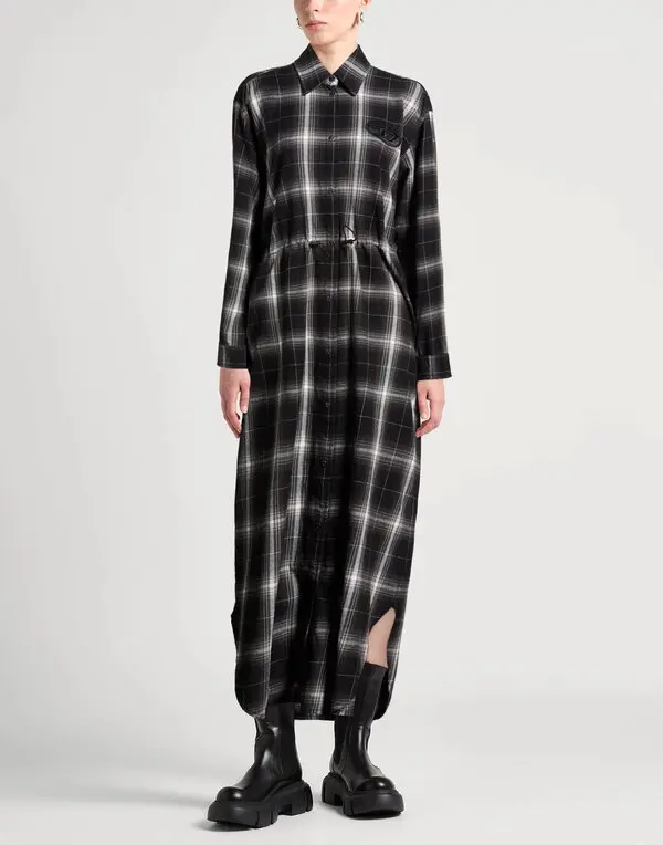 DIESEL® Plaid Flannel Shirt Dress