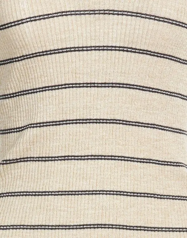 Brunello Cucinelli Sleeveless Striped Lightweight Knit Top