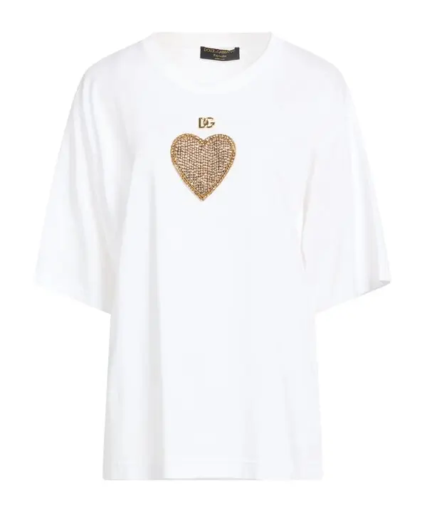 Dolce & Gabbana V-neck Solid Color Short-sleeve T-shirt