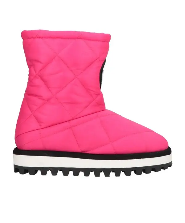 Dolce & Gabbana Quilted Round-toe Platform Boots