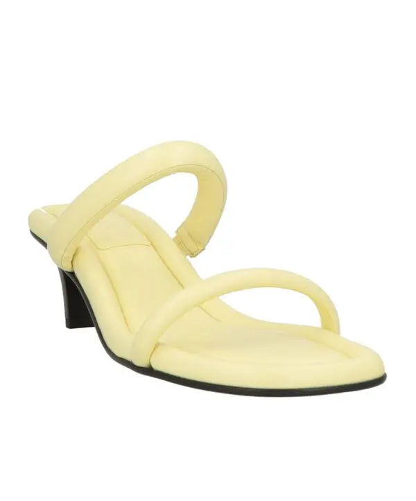 Isabel Marant Étoile Minimalist Solid Color Leather Sandals - Yellow