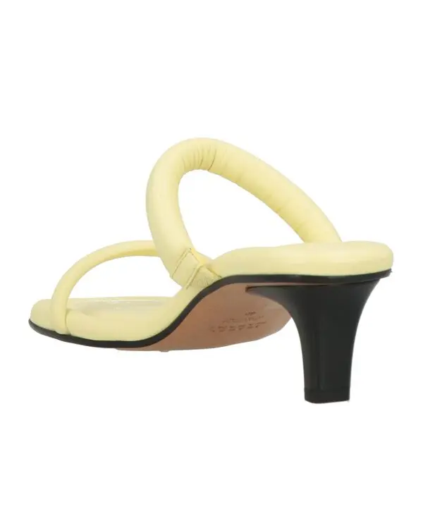 Isabel Marant Étoile Minimalist Solid Color Leather Sandals