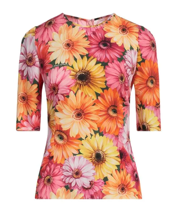 Dolce & Gabbana Floral Print Short Sleeve Top