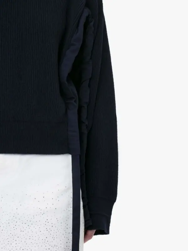 J.W.ANDERSON Ruched-detail Wool-blend Jumper