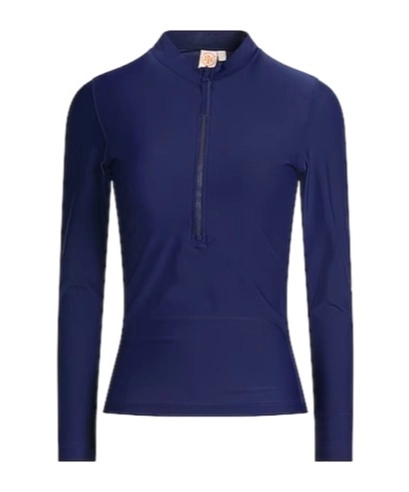 Tory Burch Half-zip Long Sleeve T-shirt