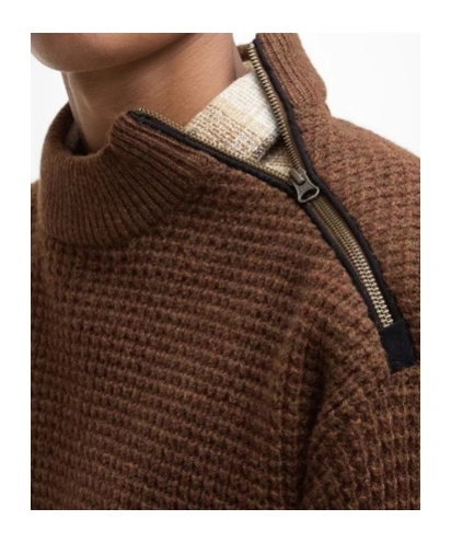 Barbour Long Sleeve Zip Up Sweater
