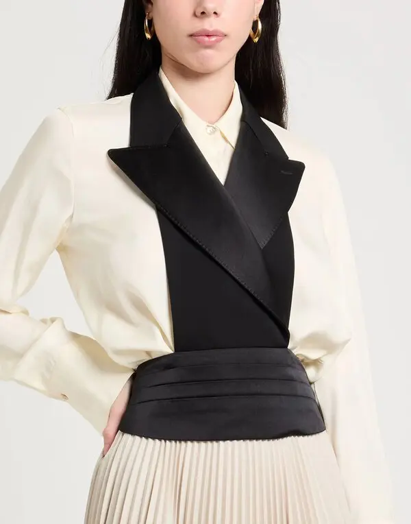 Dolce & Gabbana Solid Satin Sleeveless Top