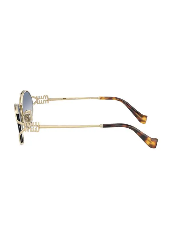 Miu Miu Oval Metal Sunglasses