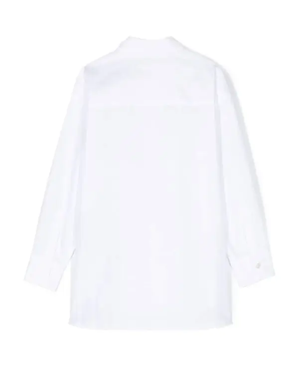 Balmain Logo Print Cotton Shirt