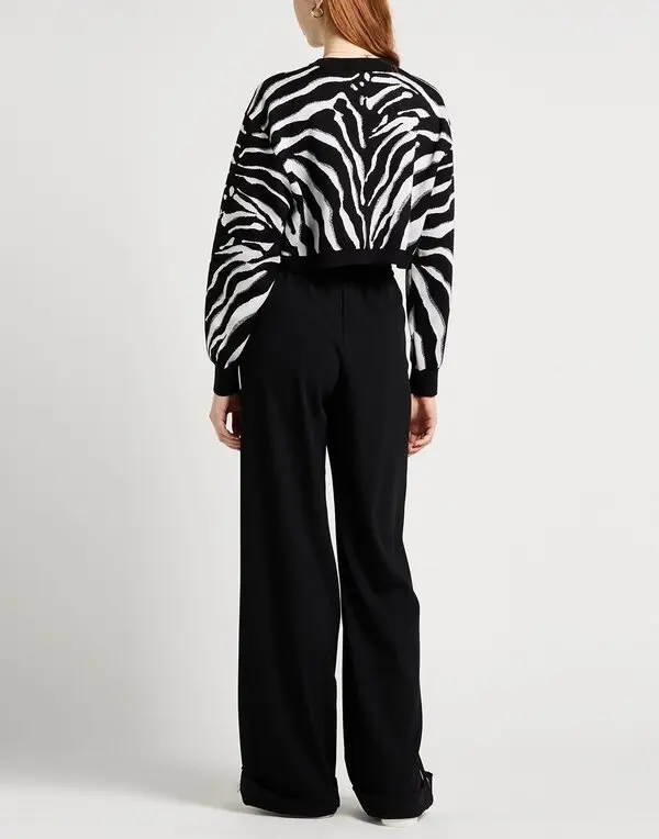Dolce & Gabbana Zebra Print Metallic Knit Sweater