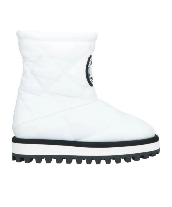 Dolce & Gabbana Padded Ankle Boots - White