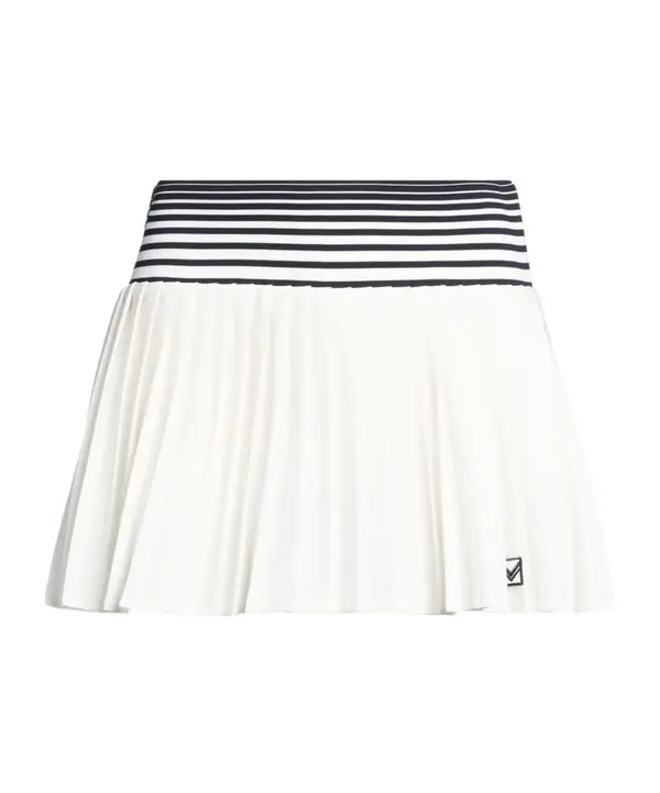 Tory Burch Striped Waist Pleated Skirt