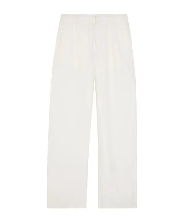 LEMAIRE Casual Textured Trousers - White