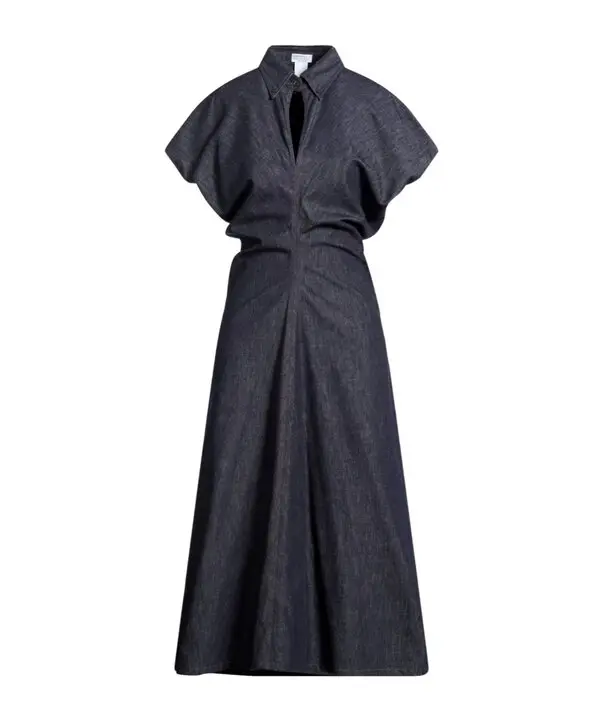 Brunello Cucinelli Dark Wash Denim Shirt Dress