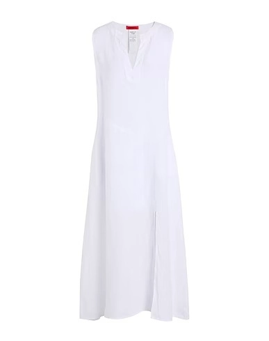 MAXCO. Max&co. Sleeveless Linen Dress With V-neck And Side Slit