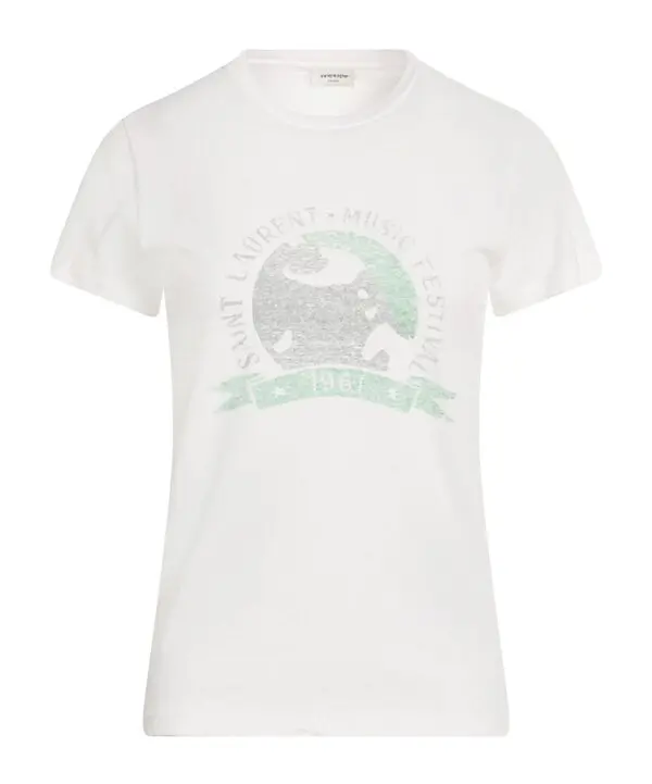 Saint Laurent Logo Crew Neck T-shirt