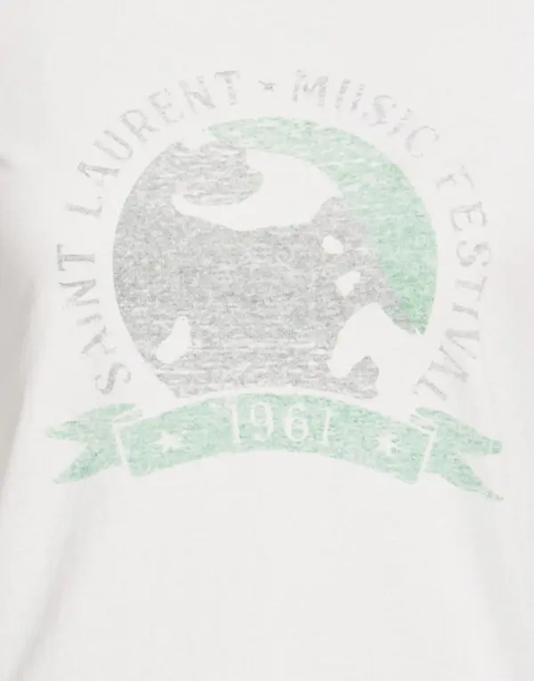 Saint Laurent Logo Crew Neck T-shirt