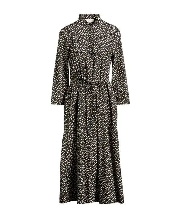 Tory Burch Printed Long-sleeve Dress