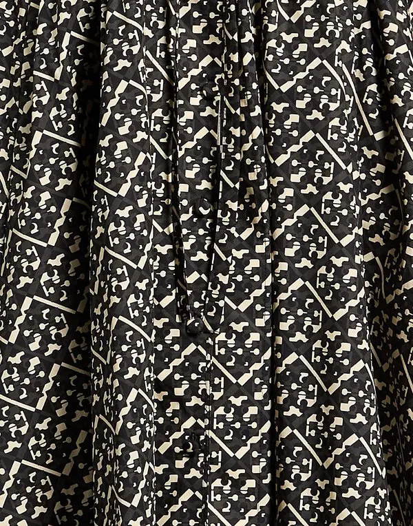 Tory Burch Printed Long-sleeve Dress