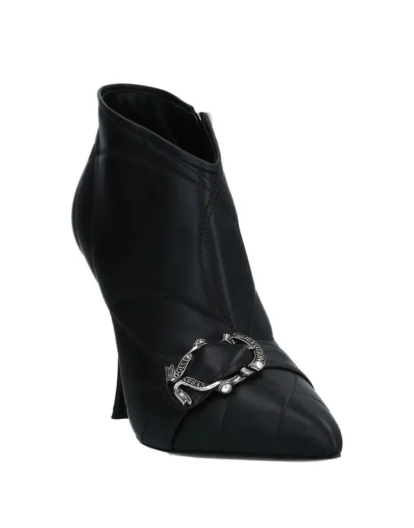 Dolce & Gabbana Quilted Leather Ankle Boots With Buckle Detail