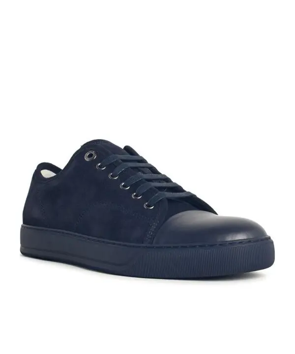 LANVIN Dbb1 Lace-up Round Toe Sneakers - Navy