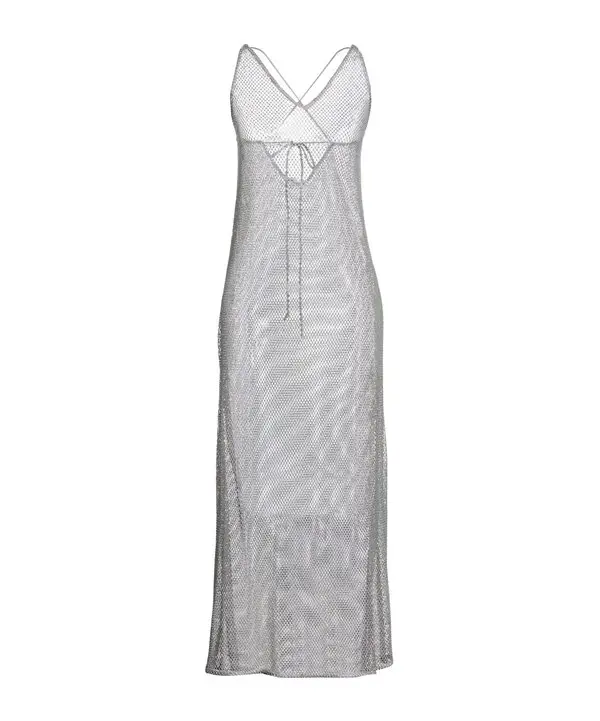 GANNI Sequined Sleeveless V-neck Maxi Dress
