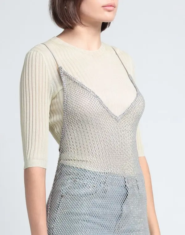 GANNI Sequined Sleeveless V-neck Maxi Dress