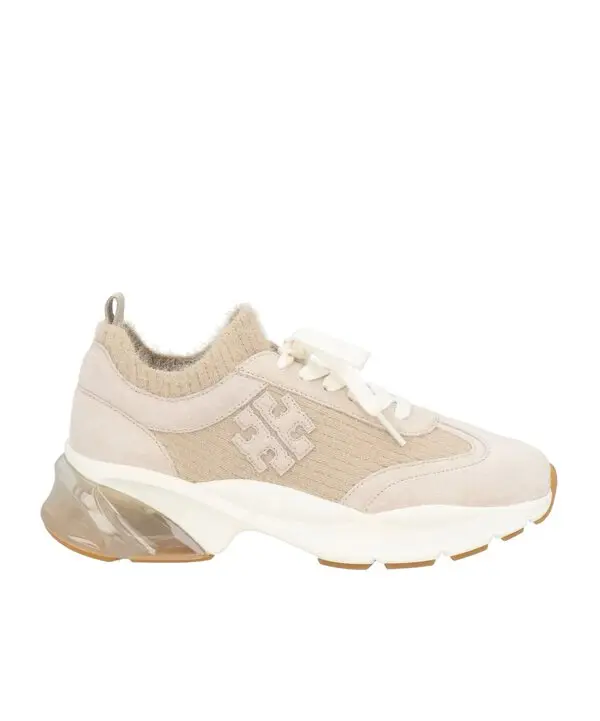 Tory Burch Lace-up Sneakers With Logo Detailing