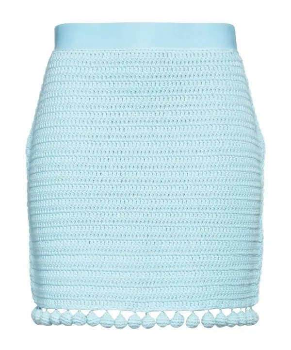 Burberry Solid Color Knit Midi Skirt