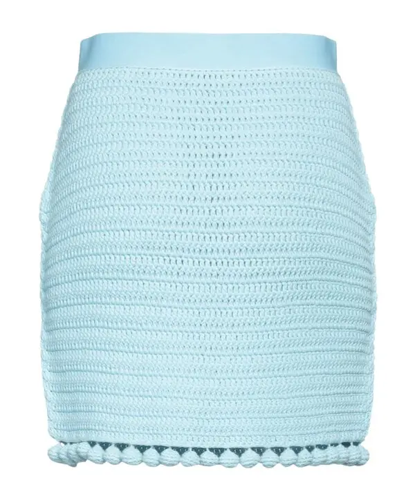 Burberry Solid Color Knit Midi Skirt