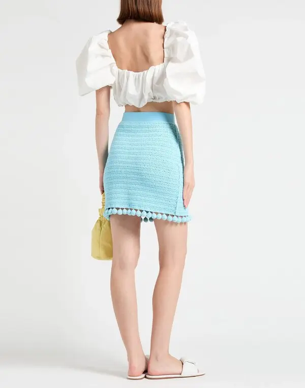 Burberry Solid Color Knit Midi Skirt