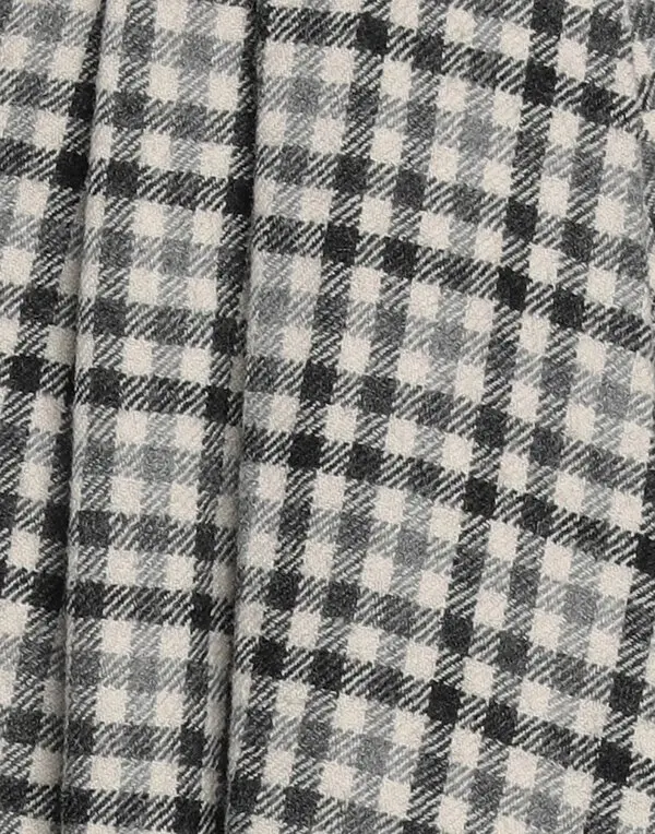 Brunello Cucinelli Checked Midi Skirt With Fringe Detail