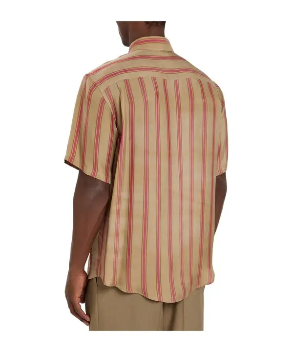 Saint Laurent Striped Satin Shirt