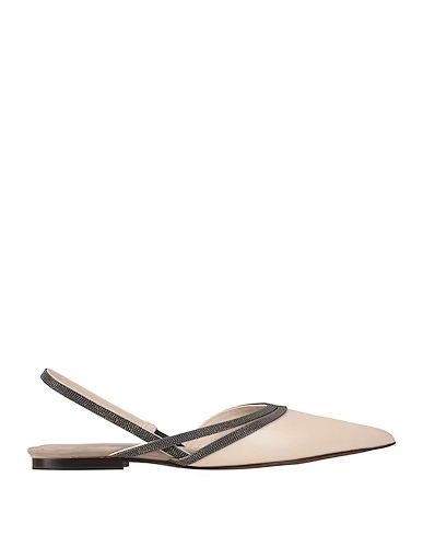 Brunello Cucinelli Leather Pointed-toe Ballet Flats