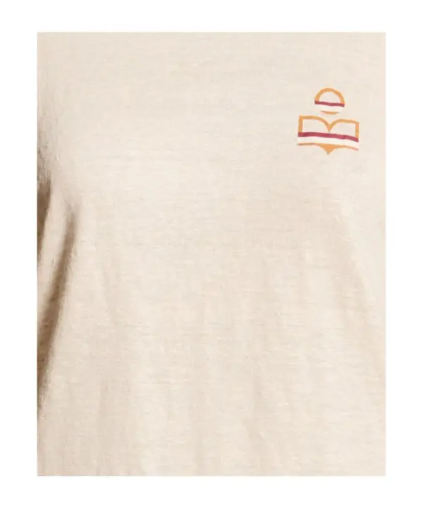 Isabel Marant Étoile Logo Print Linen T-shirt