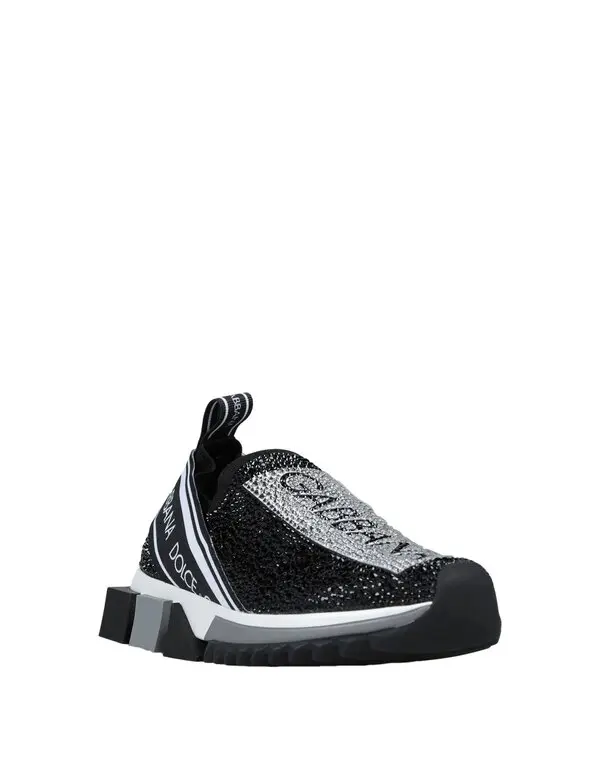 Dolce & Gabbana Embellished Knit Low-top Sneakers