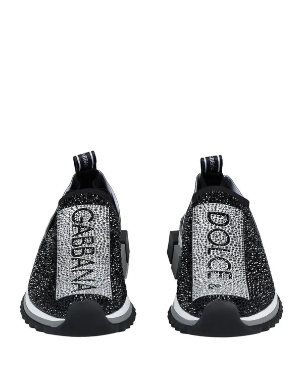 Dolce & Gabbana Embellished Knit Low-top Sneakers
