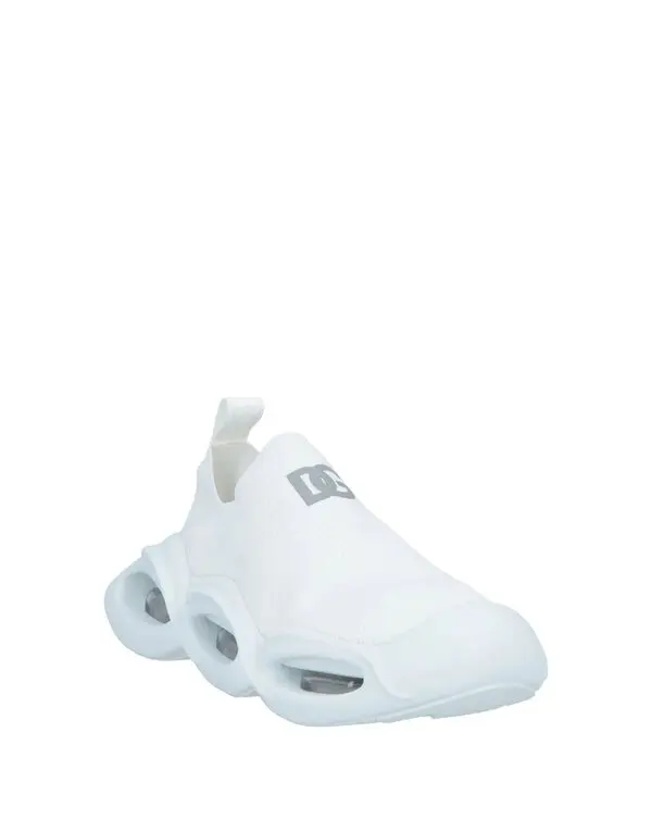 Dolce & Gabbana Solid Color Leather Platform Sneakers